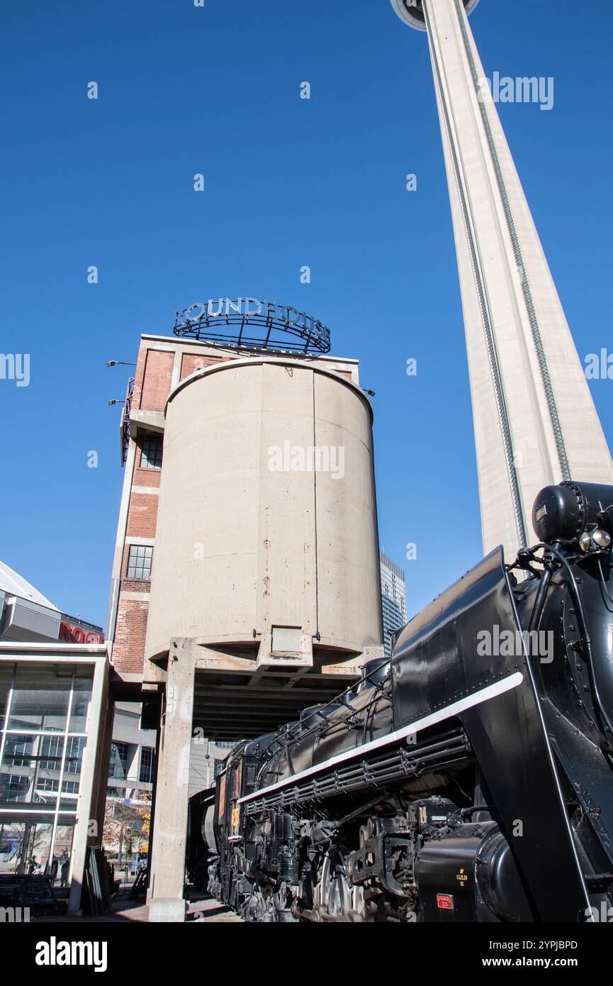 The roundhouse at Roundhouse Park on Bremner Boulevard in downtown ...