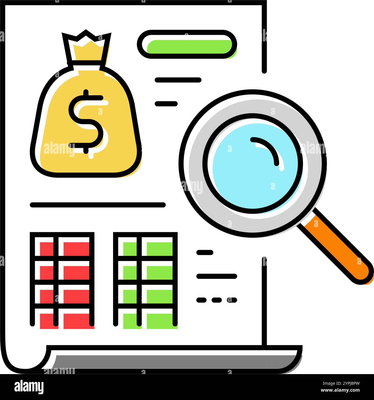 electricity usage tracking energy color icon vector illustration Stock ...