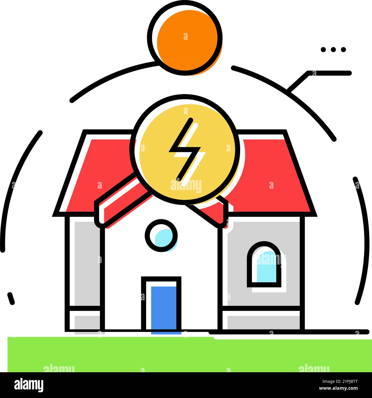 occupancy sensors energy color icon vector illustration Stock Vector ...