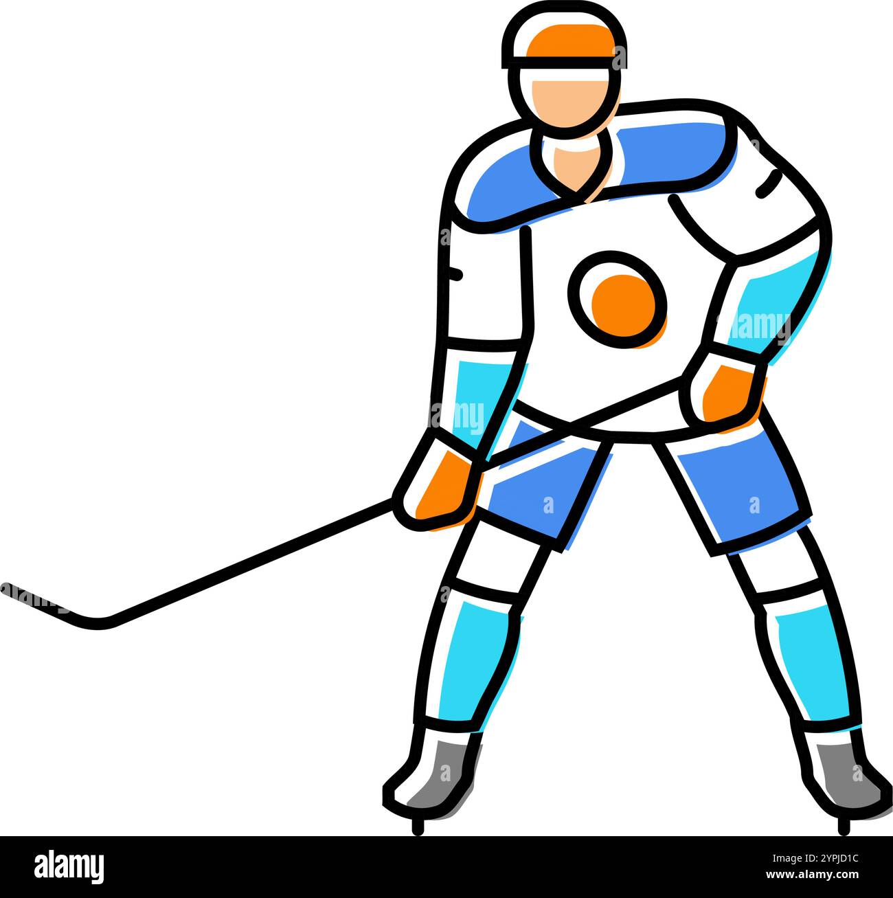 offside ice hockey sport color icon vector illustration Stock Vector ...