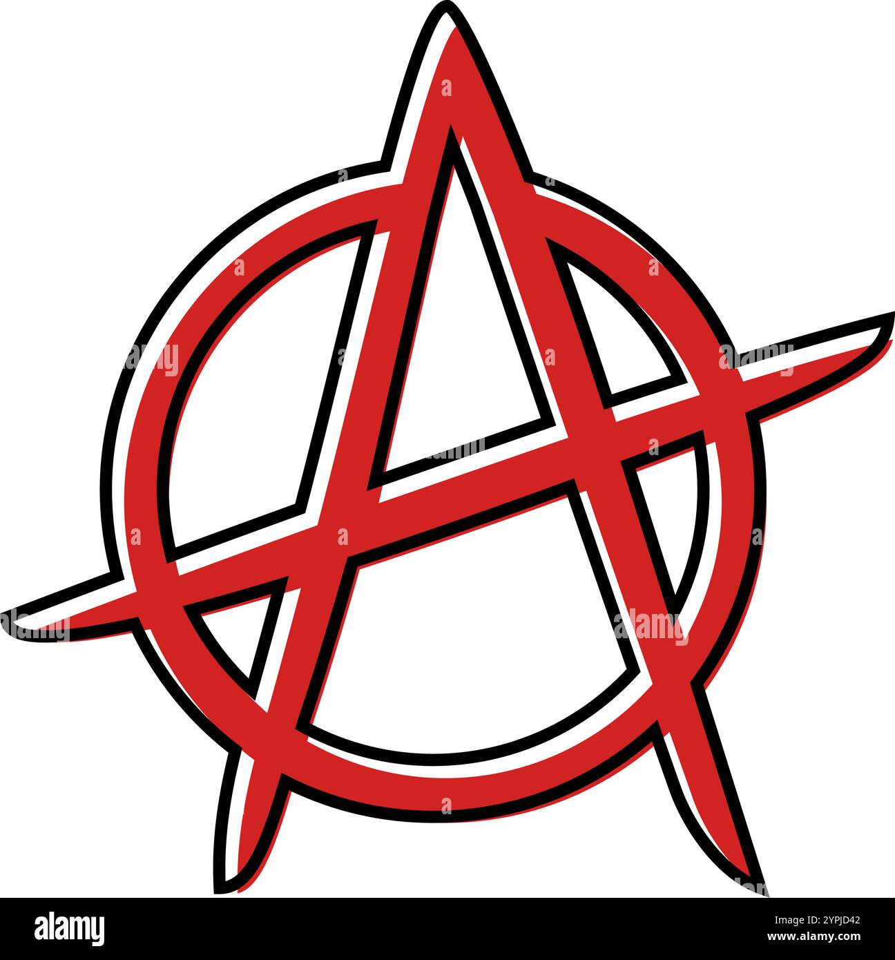 anarchy subculture style punk color icon vector illustration Stock Vector Image & Art - Alamy