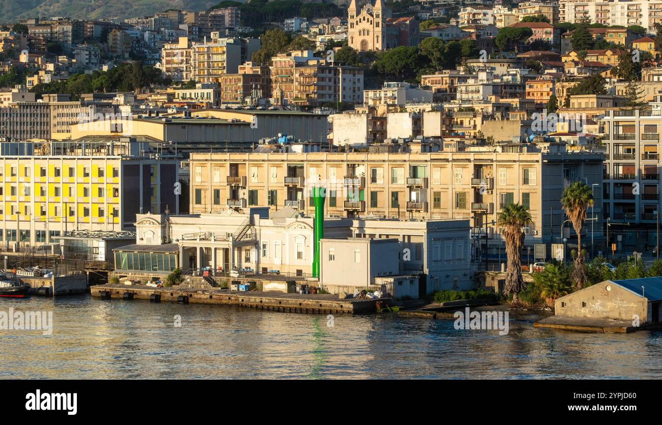 MESSINA, ITALY - October 12, 2024: Messina, a key Sicilian port city ...