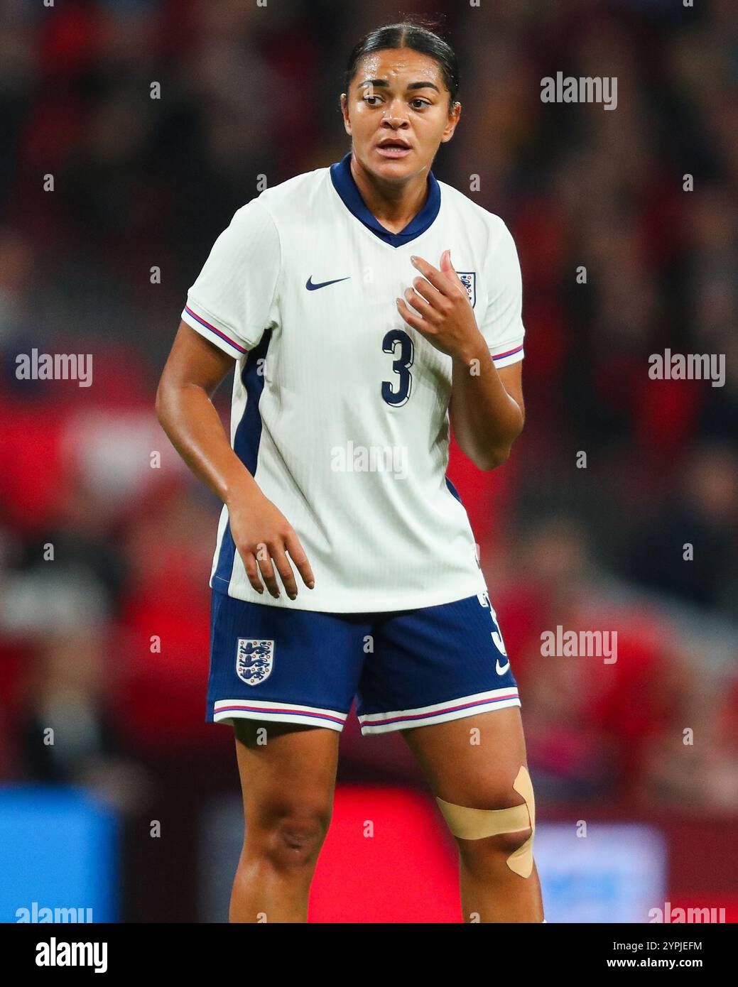 Jess Carter looks on during the Women's International Friendly match ...