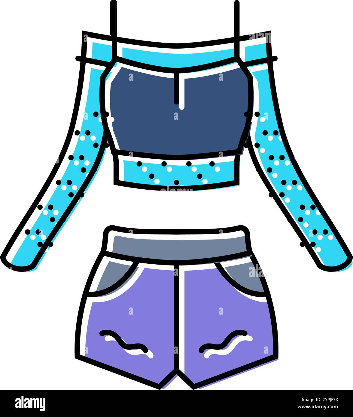 rave fashion retro color icon vector illustration Stock Vector Image ...