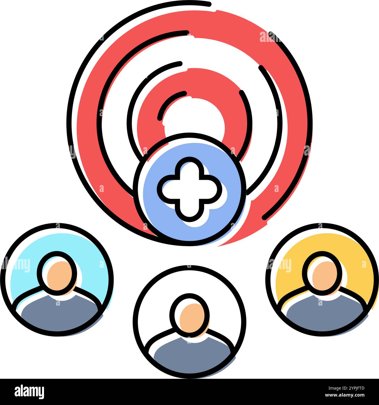 customer acquisition technical sales engineer color icon vector ...