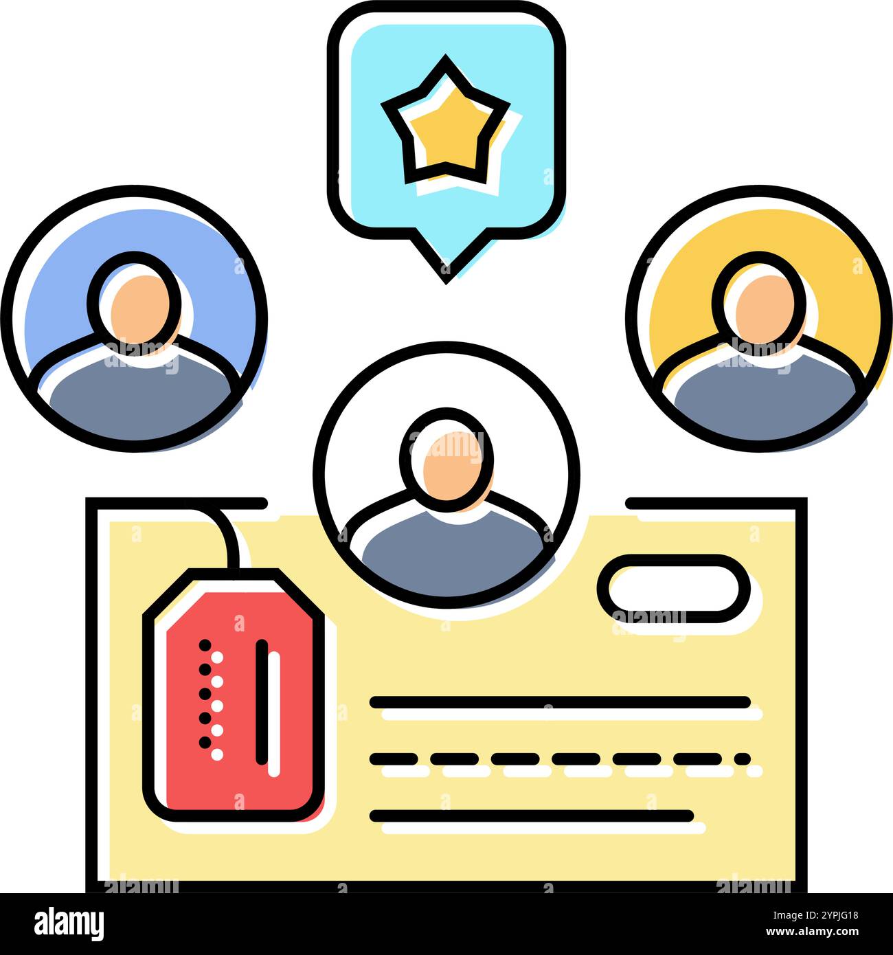 lead scoring technical sales engineer color icon vector illustration ...