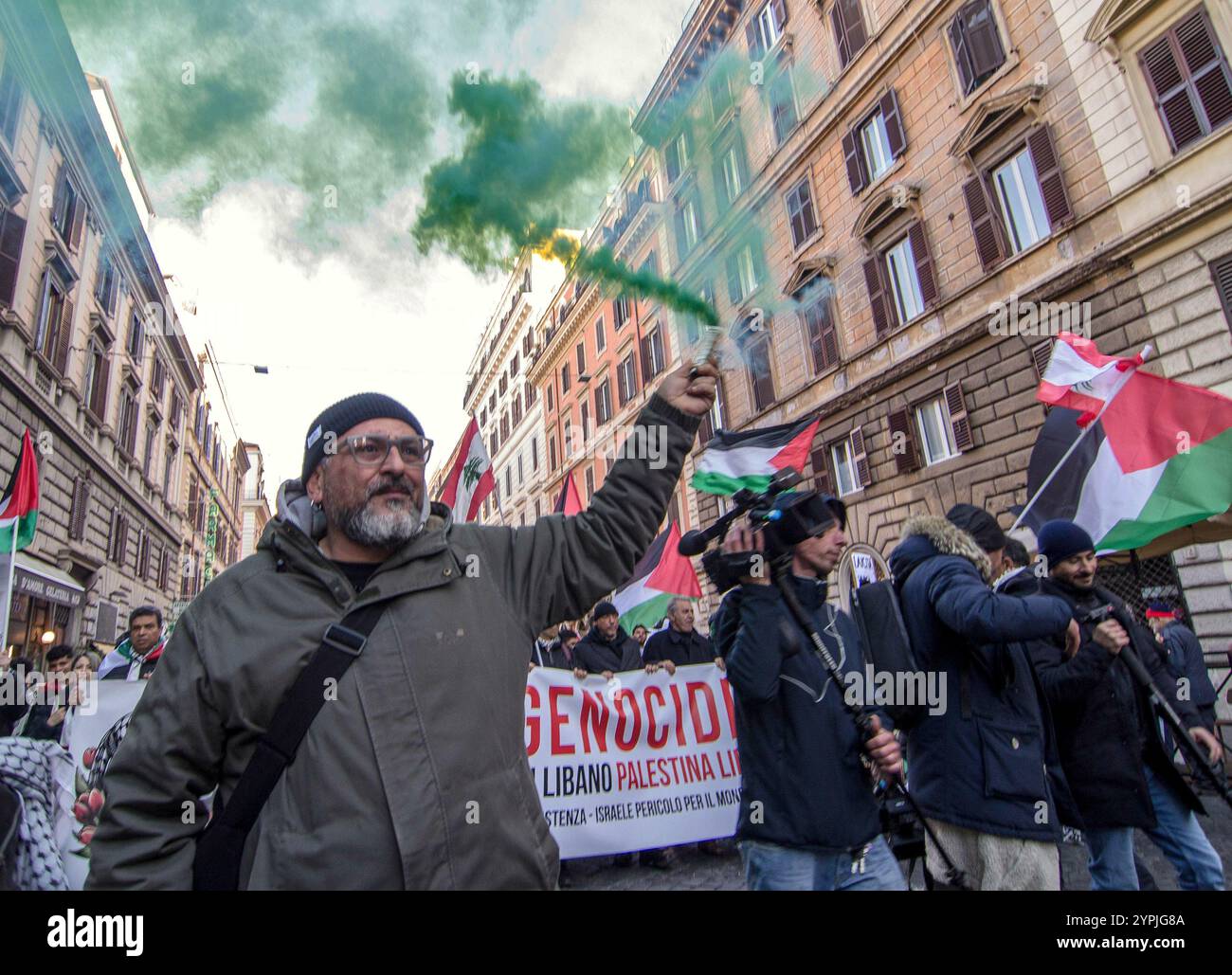 Rome, Italy. 30th Nov, 2024. National demonstration in Rome for ...