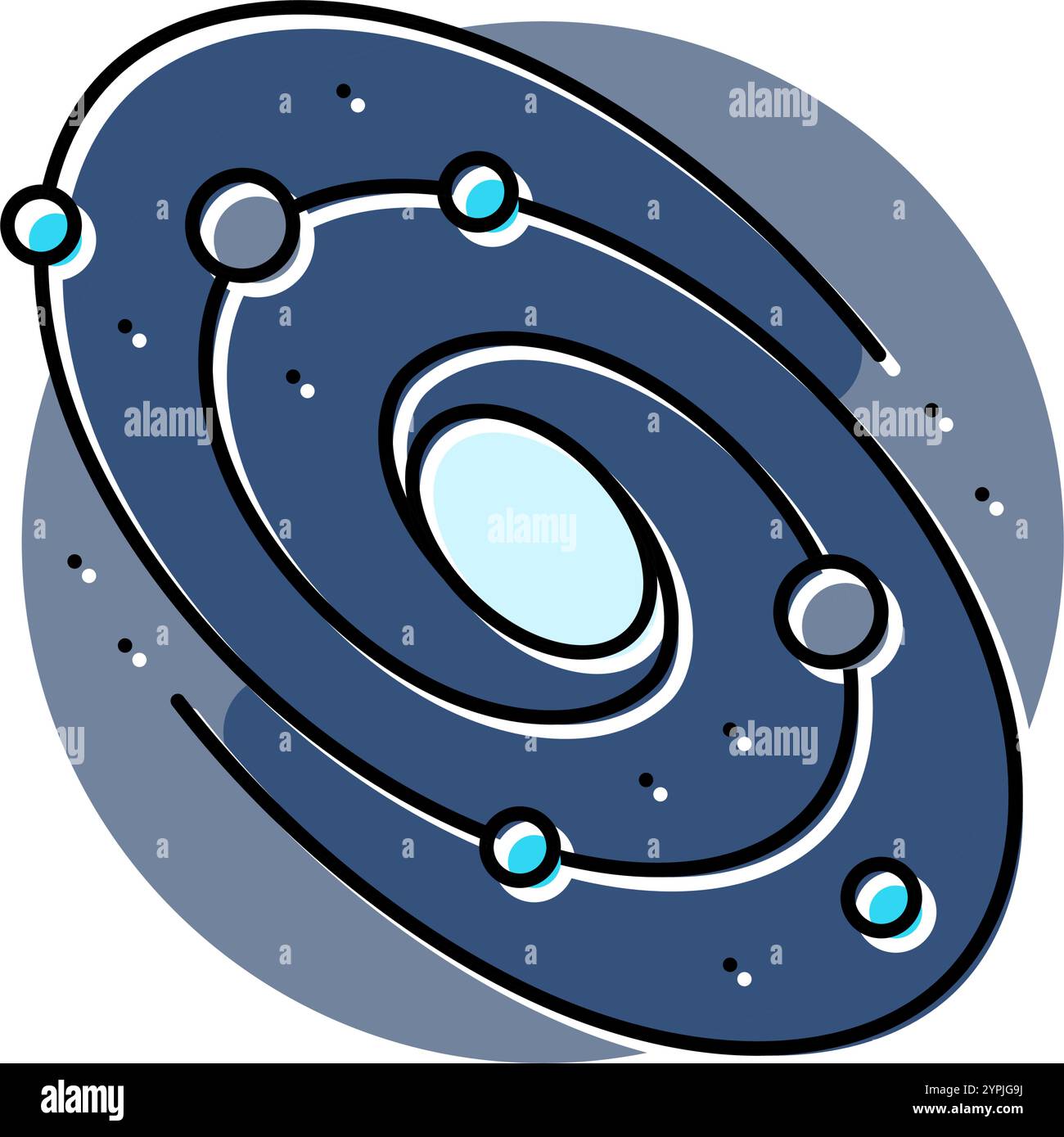 dark matter unsolved mystery color icon vector illustration Stock ...