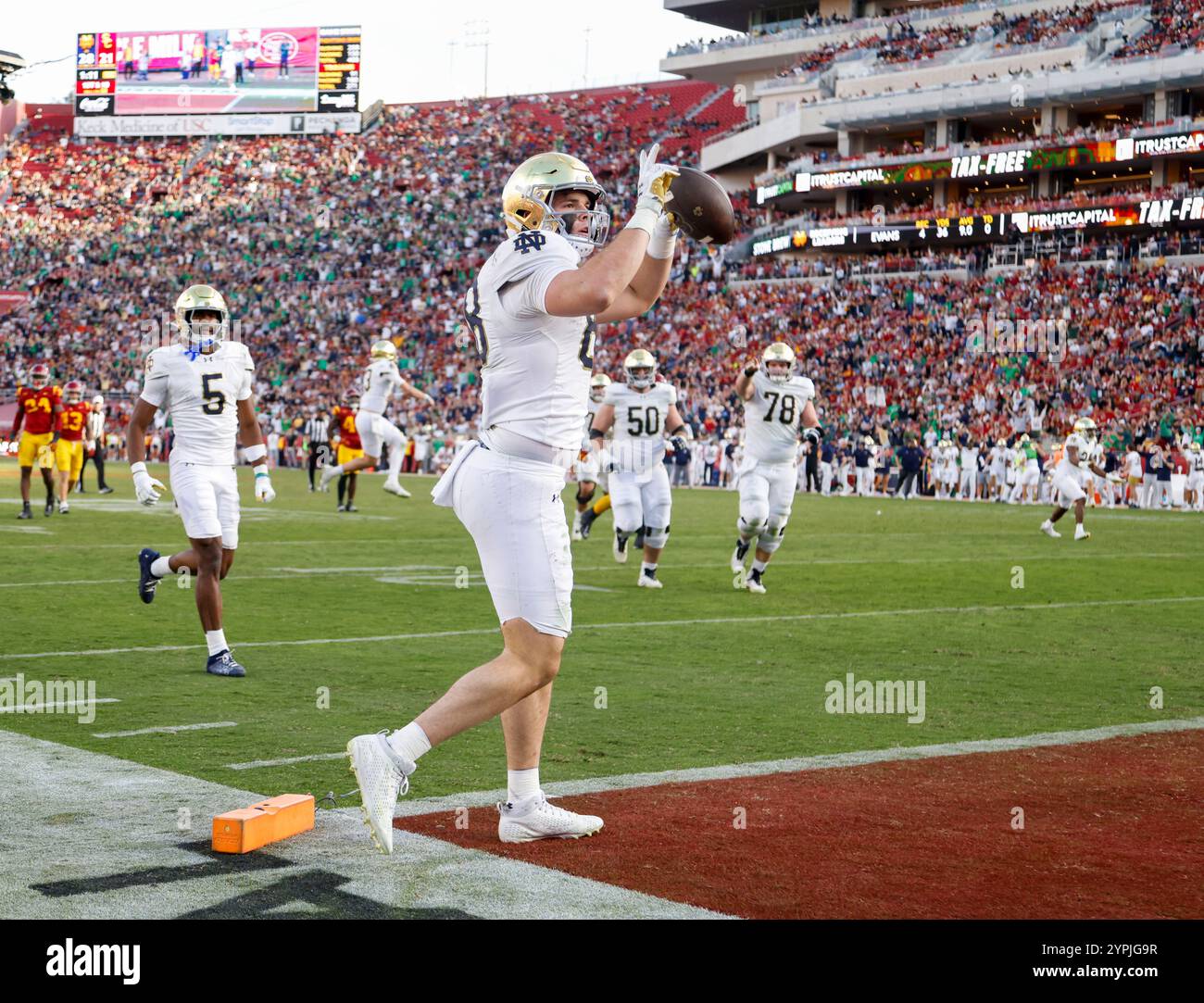 November 30, 2024 Notre Dame Fighting Irish tight end Mitchell Evans ...