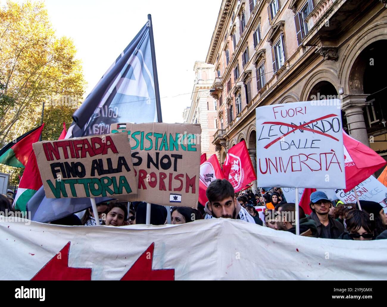Rome, Italy, Italy. 30th Nov, 2024. National demonstration in Rome for ...