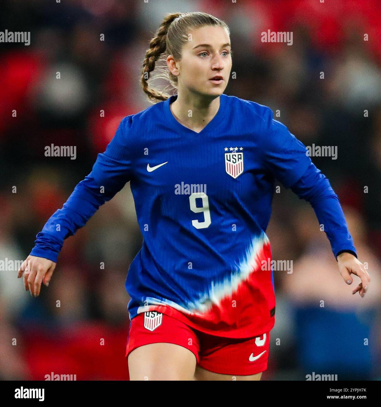 London, UK. 30th Nov, 2024. Ally Sentnor of United States in action ...