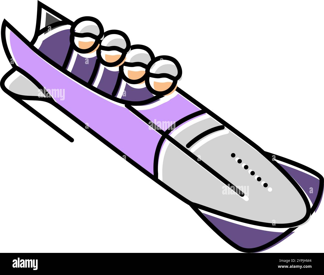 Bobsleigh sport icon hi-res stock photography and images - Alamy