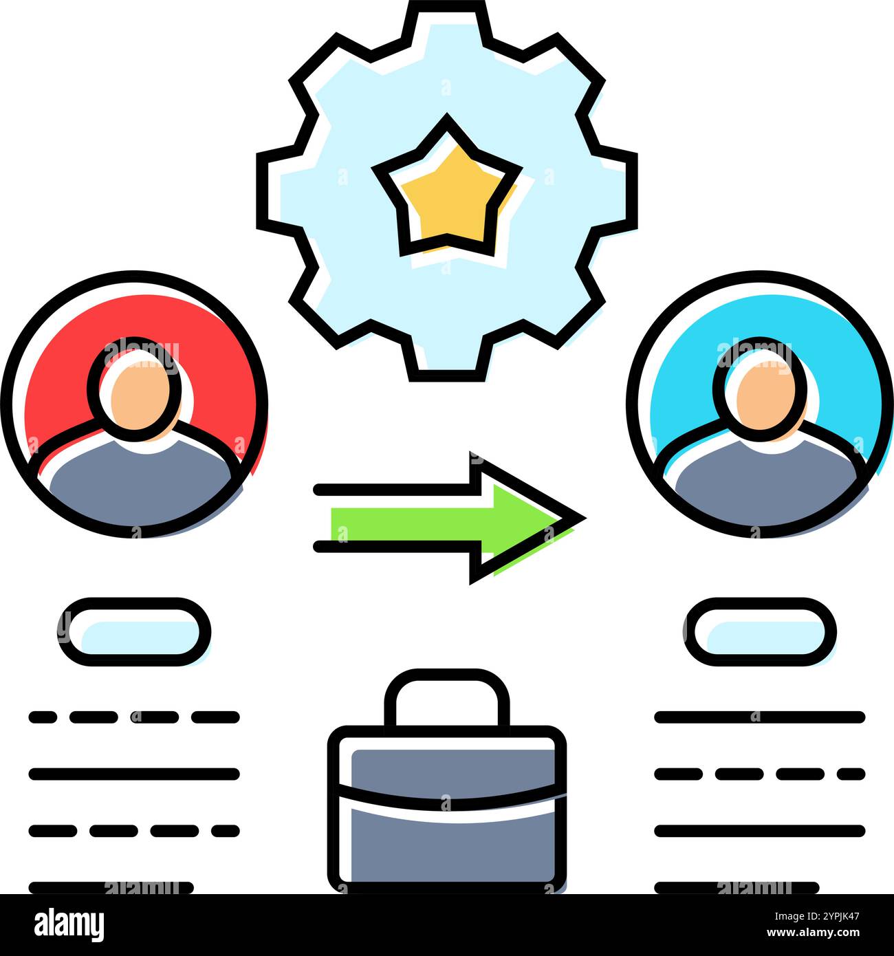 succession planning business process color icon vector illustration Stock Vector Image & Art - Alamy