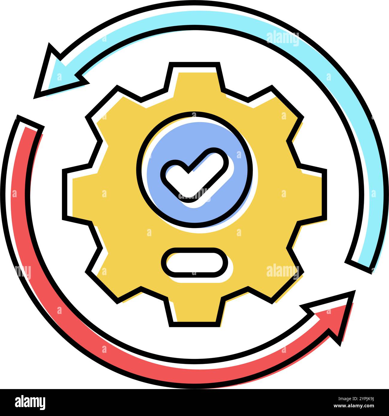 implementation business process color icon vector illustration Stock Vector Image & Art - Alamy