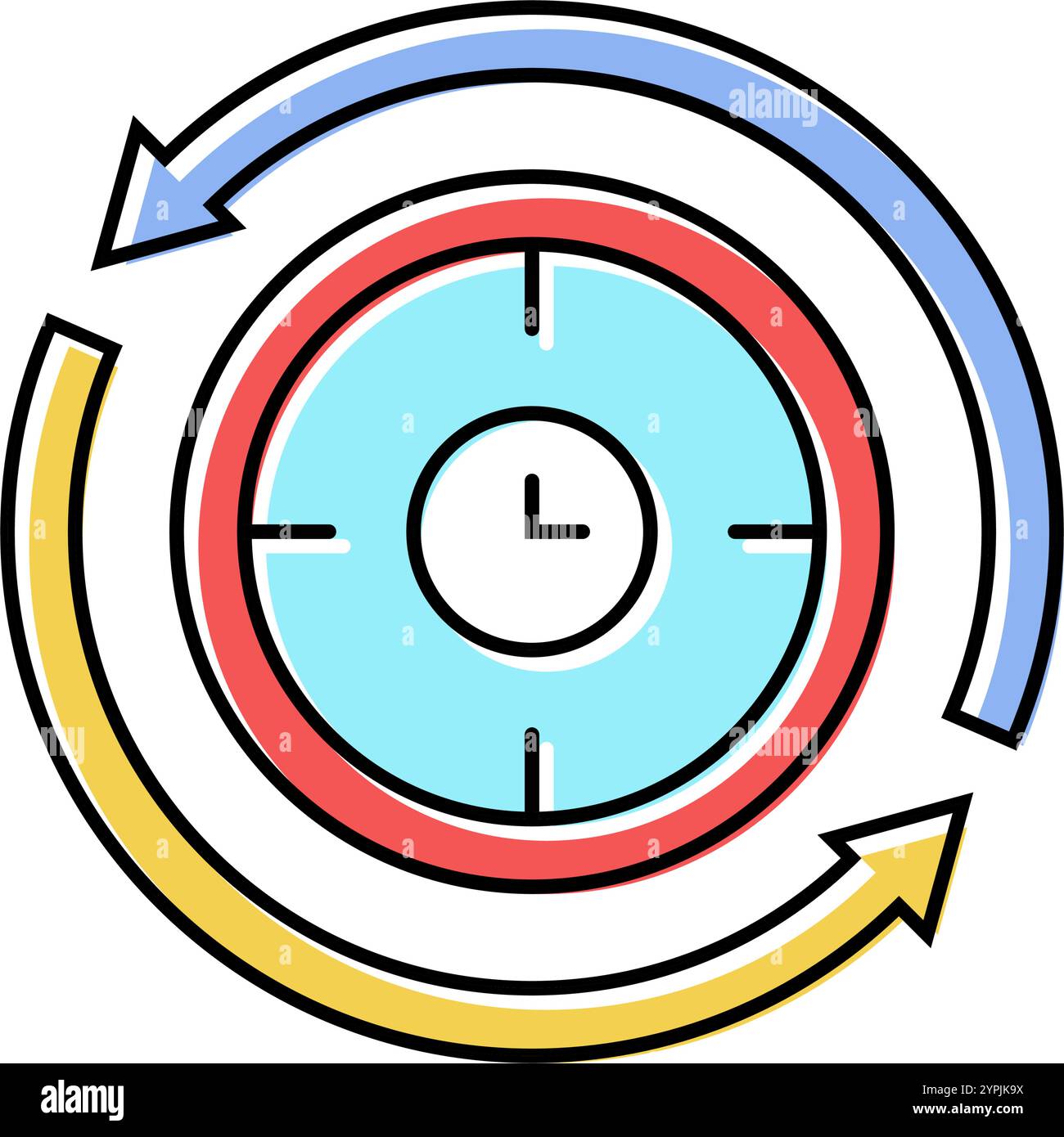 streamlining business process color icon vector illustration Stock Vector Image & Art - Alamy