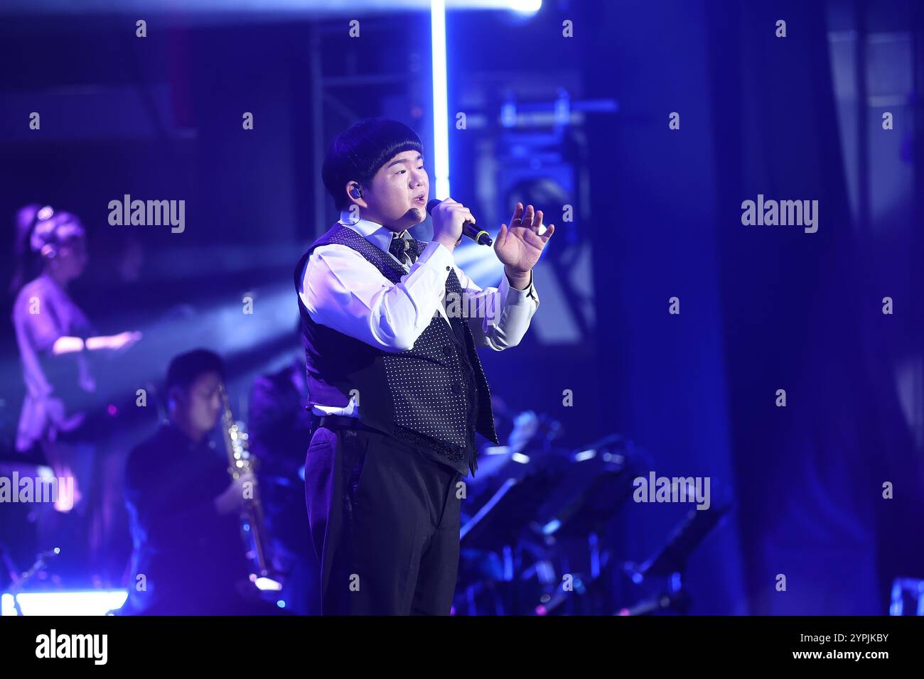 TAIPEI, CHINA - NOVEMBER 30, 2024 - Taiwanese male singer Ricky and ...