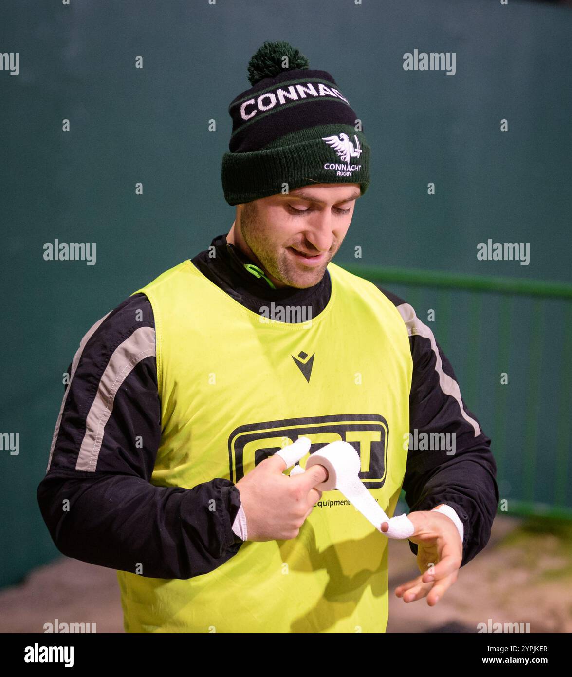 Galway, Ireland. 30th November, 2024. Caolin Blade of Connacht enters ...