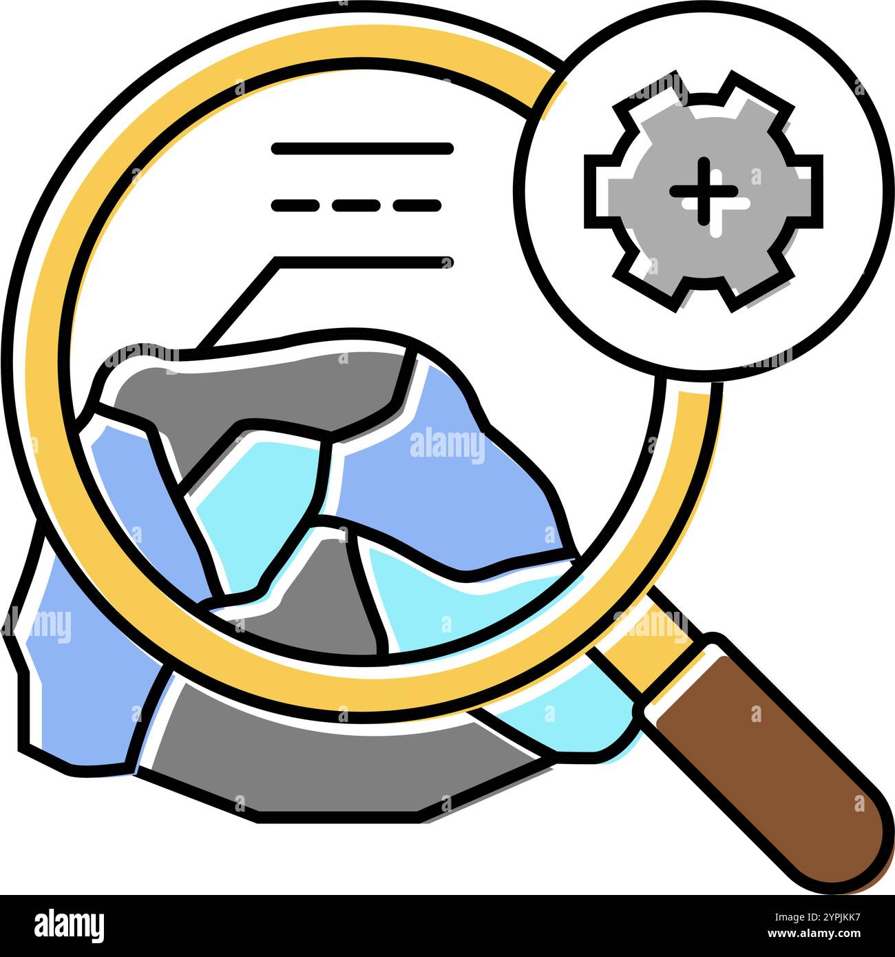 mineral analysis mining color icon vector illustration Stock Vector ...