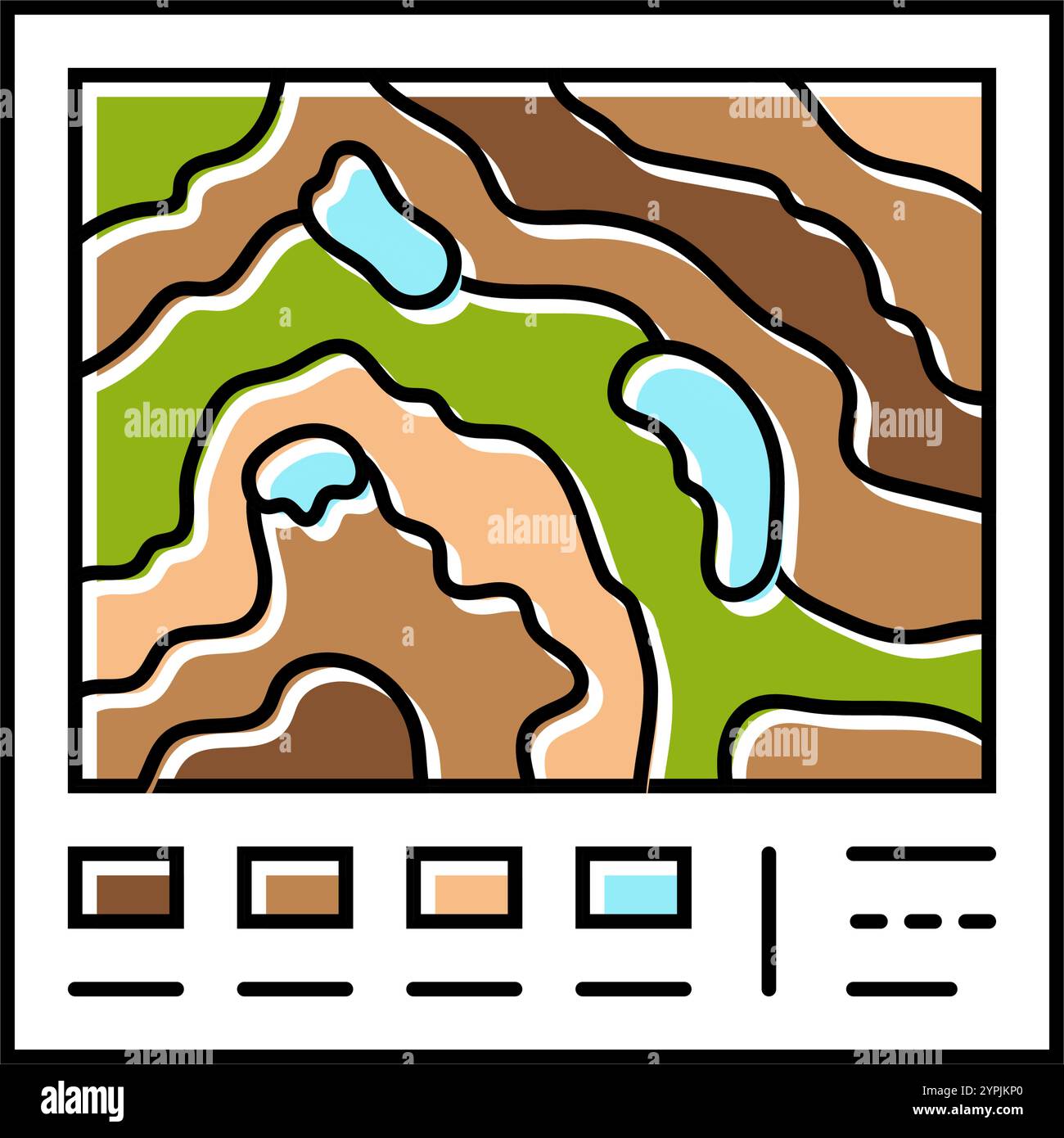 geologic mapping mining color icon vector illustration Stock Vector ...