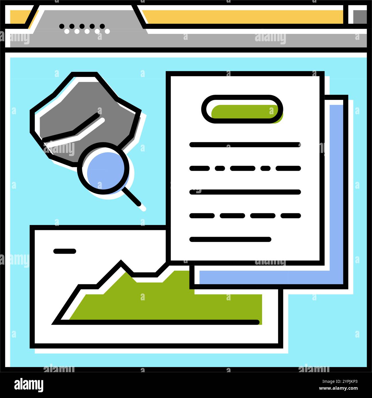 resource assessment mining color icon vector illustration Stock Vector ...