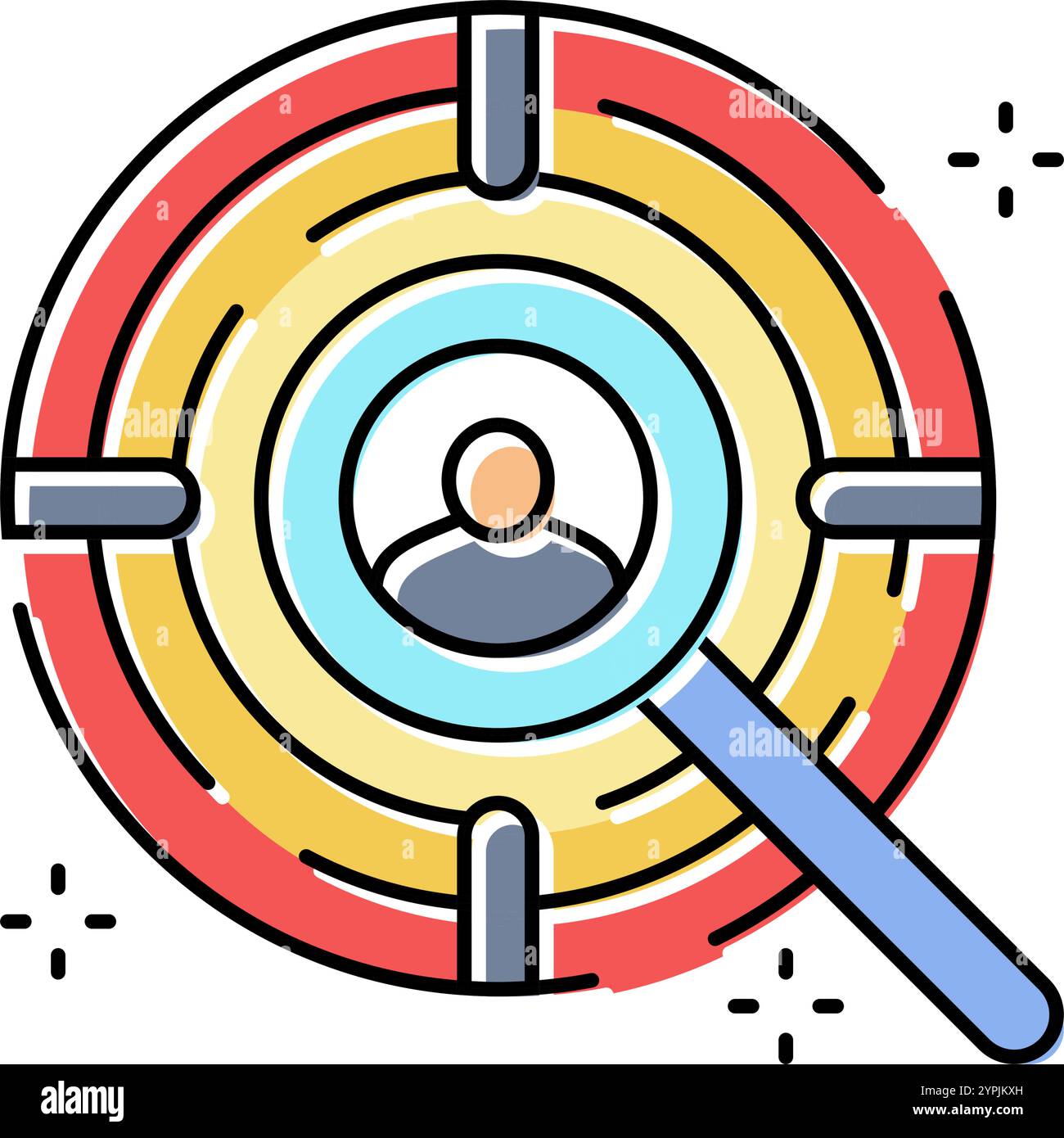 customer centricity modern business color icon vector illustration ...