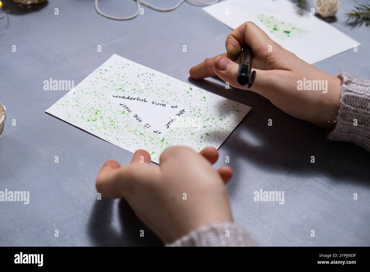 Christmas tree Sustainable Christmas preparation Diy process of making ...