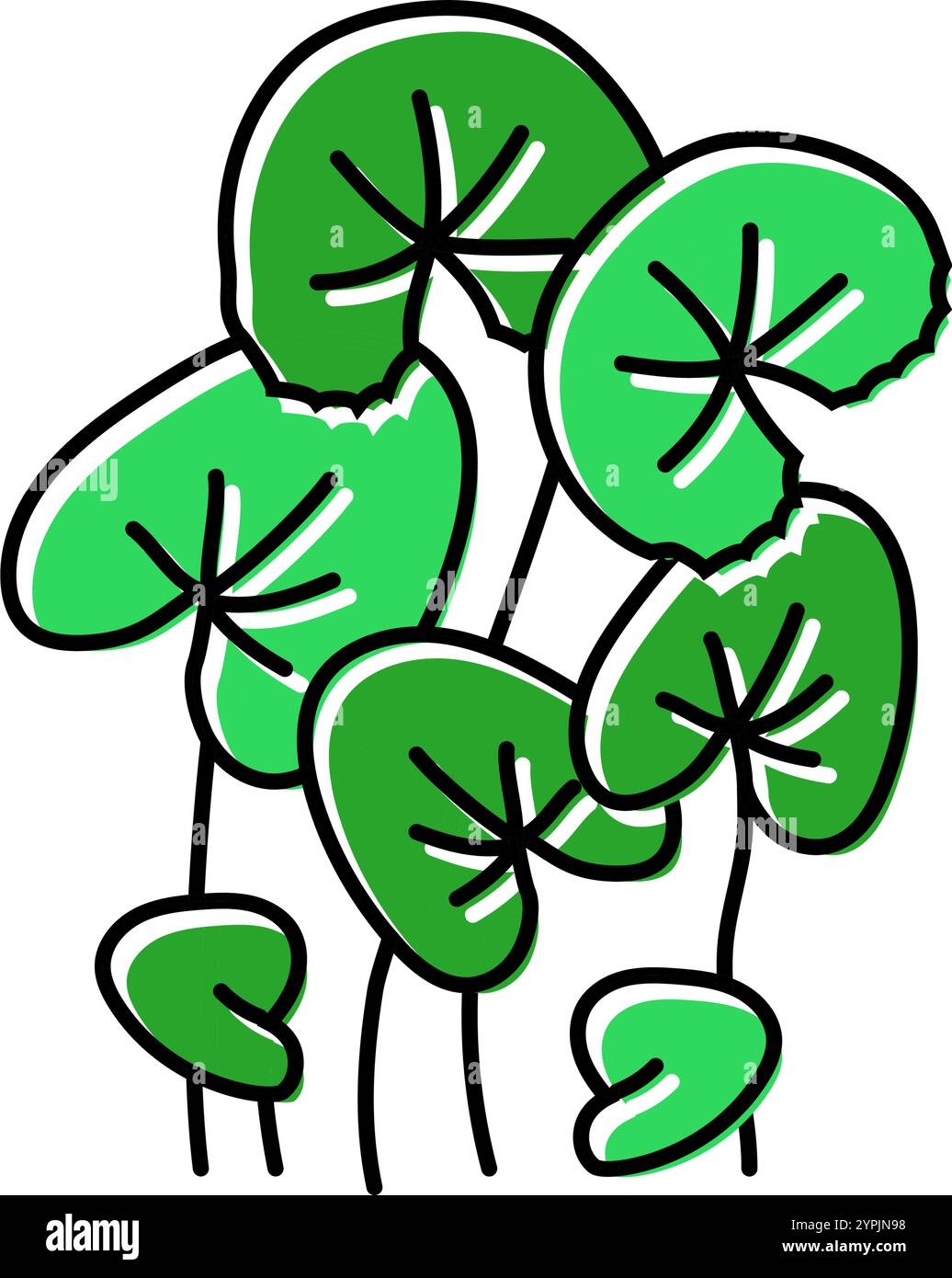 saffron threads ayurvedic herb color icon vector illustration Stock ...