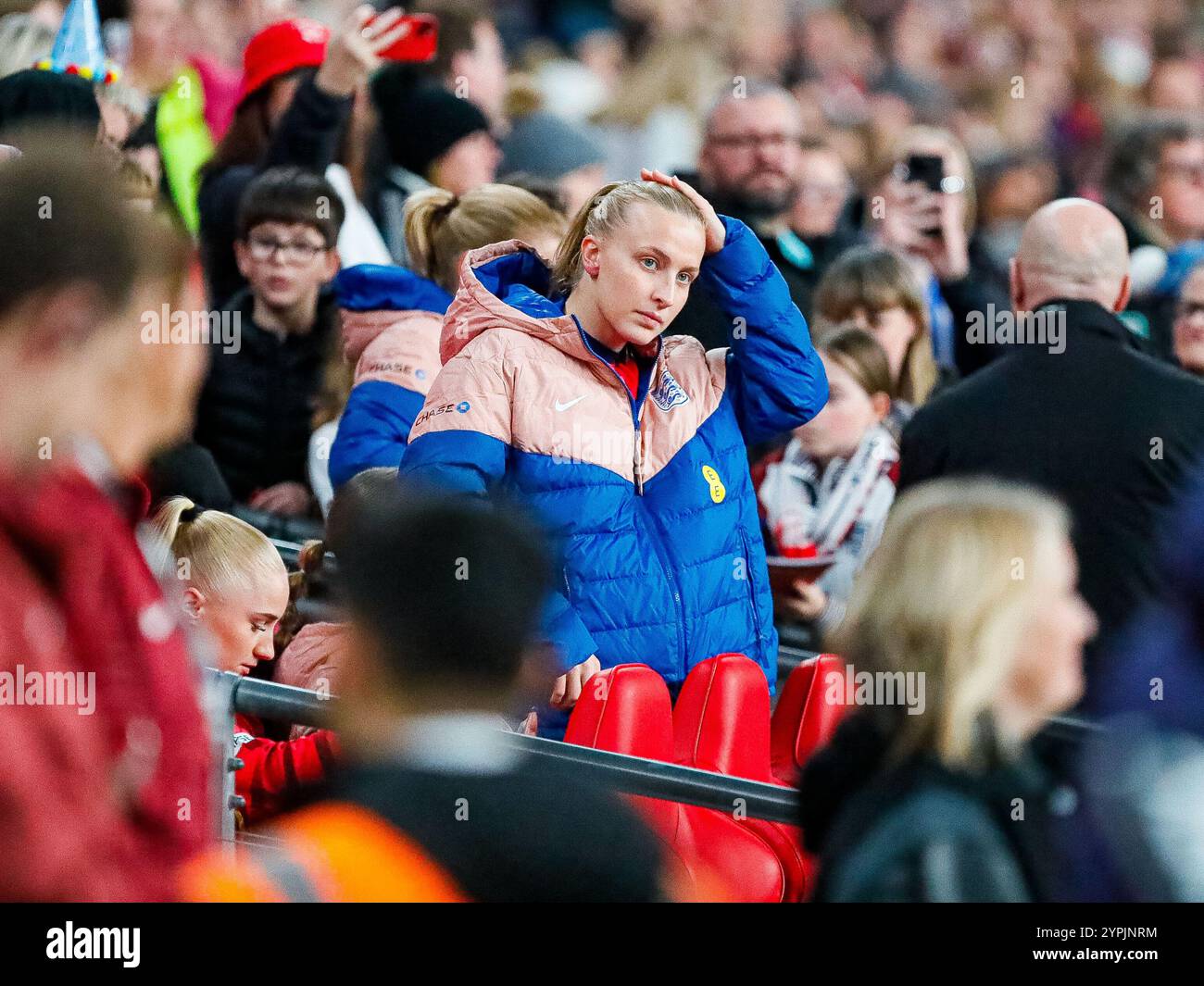Wembley Stadium, England 30th November 2024: Aggie Beever-Jones (19 for ...
