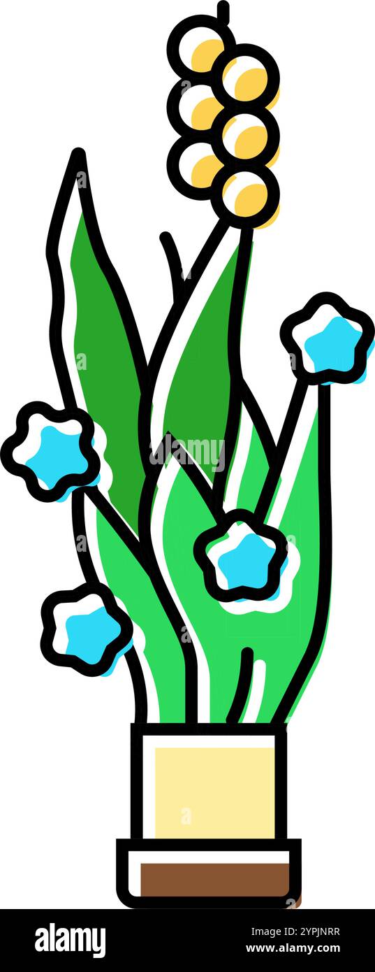 western flower arrangement color icon vector illustration Stock Vector ...