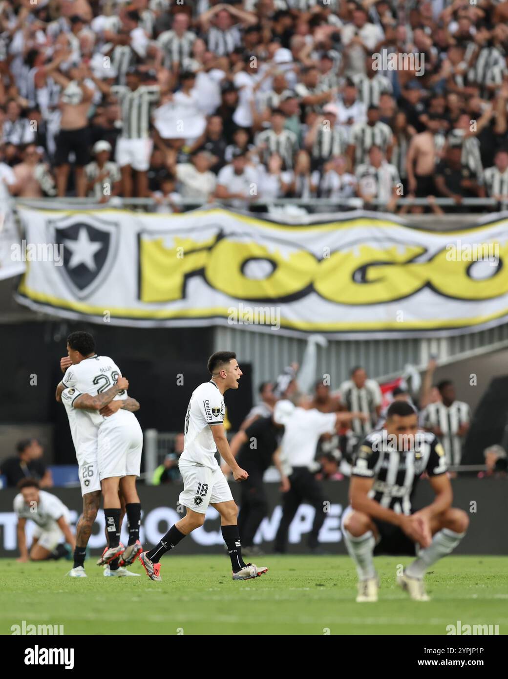 Buenos Aires, Argentina. 01st Dec, 2024. Botafogo players celebrating ...