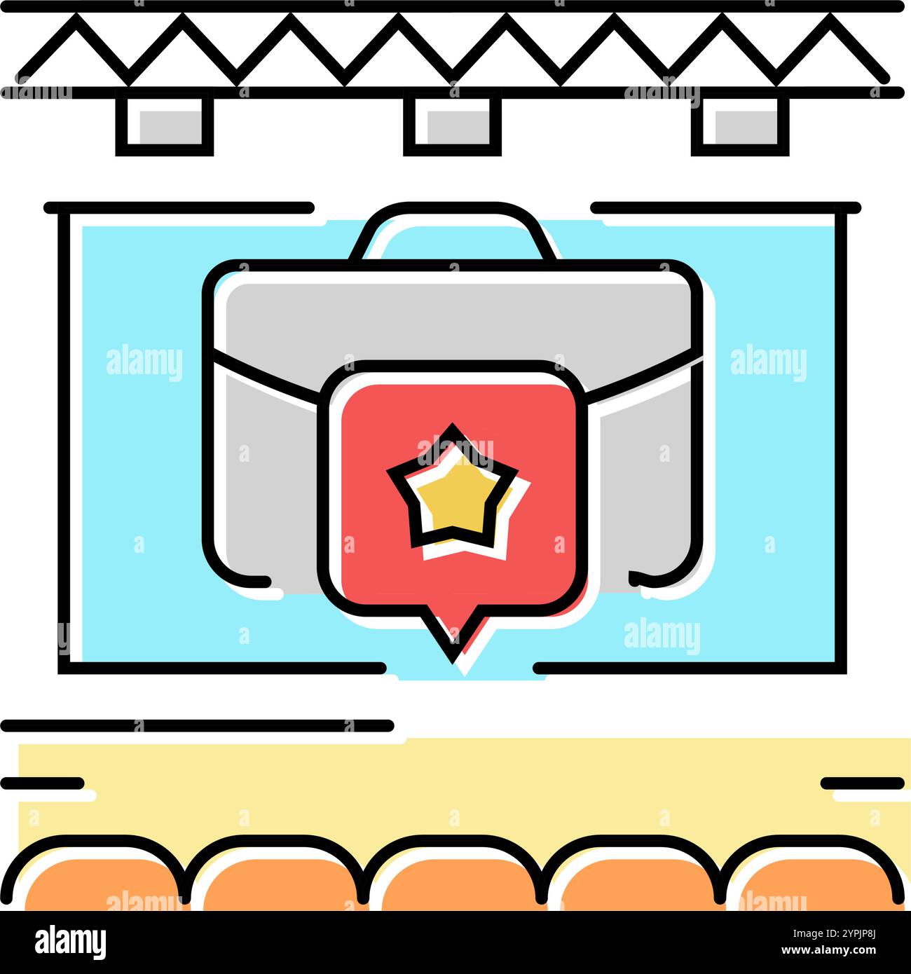 corporate events color icon vector illustration Stock Vector Image ...