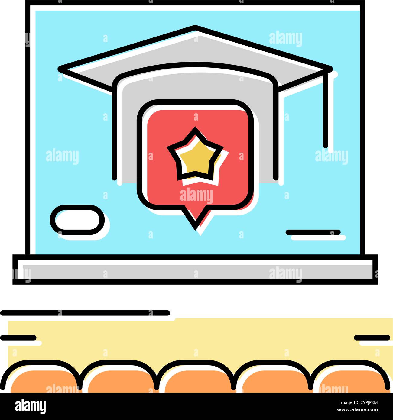 seminar agency color icon vector illustration Stock Vector Image & Art ...