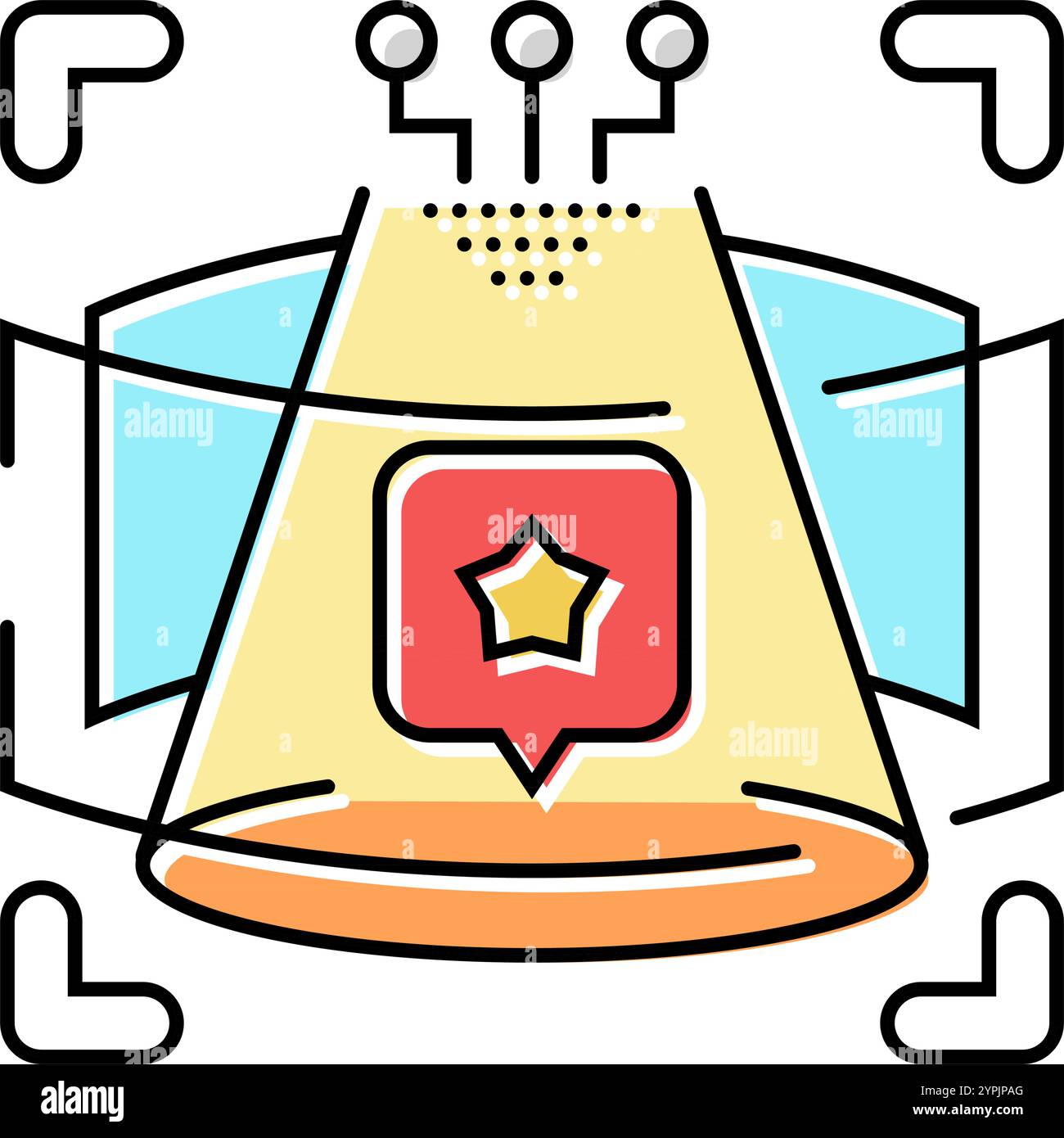 on site management color icon vector illustration Stock Vector Image ...