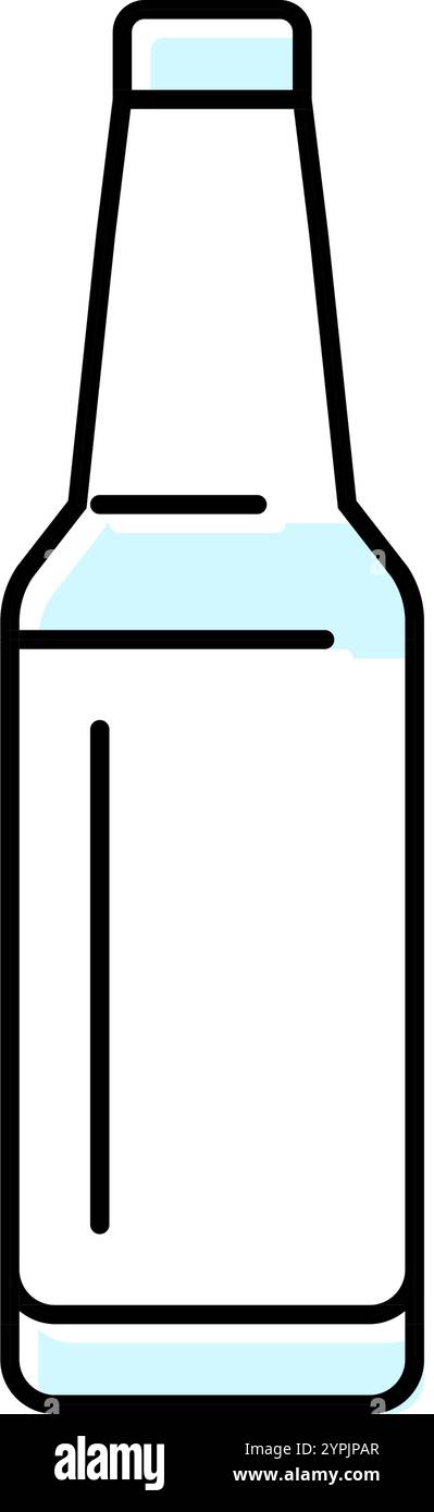 bottle glass package color icon vector illustration Stock Vector Image ...