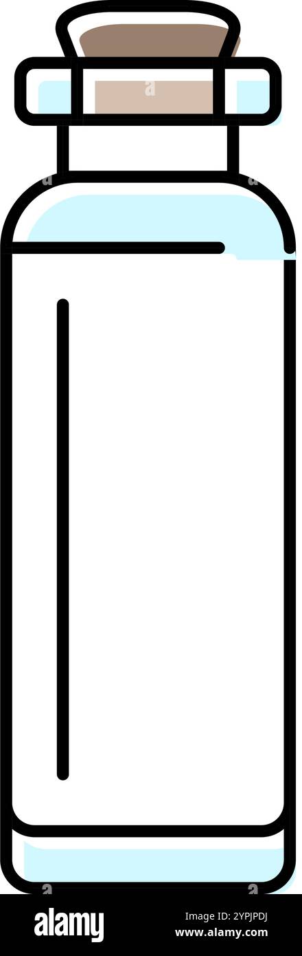 vial glass package color icon vector illustration Stock Vector Image ...