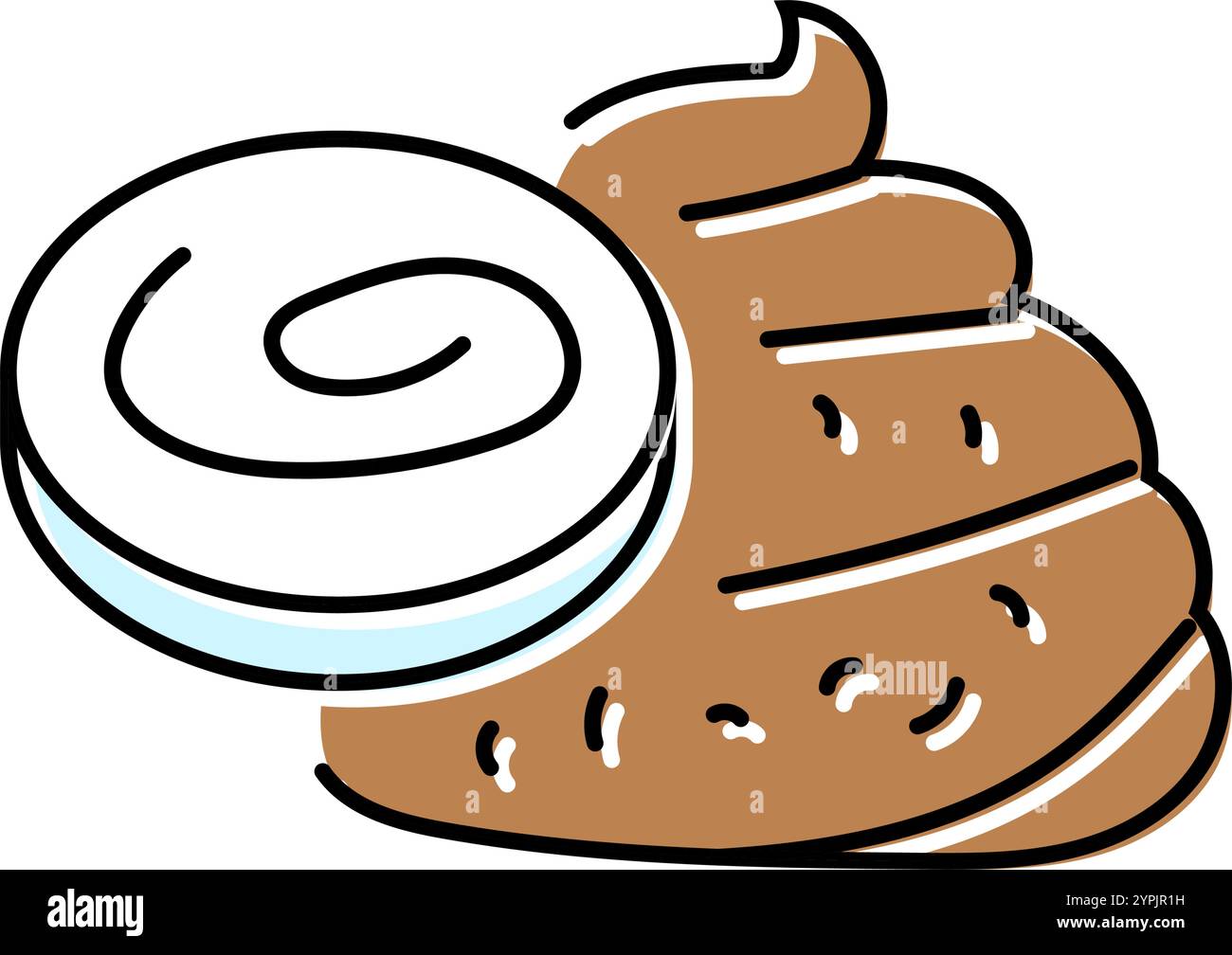 infested stool sample color icon vector illustration Stock Vector Image ...