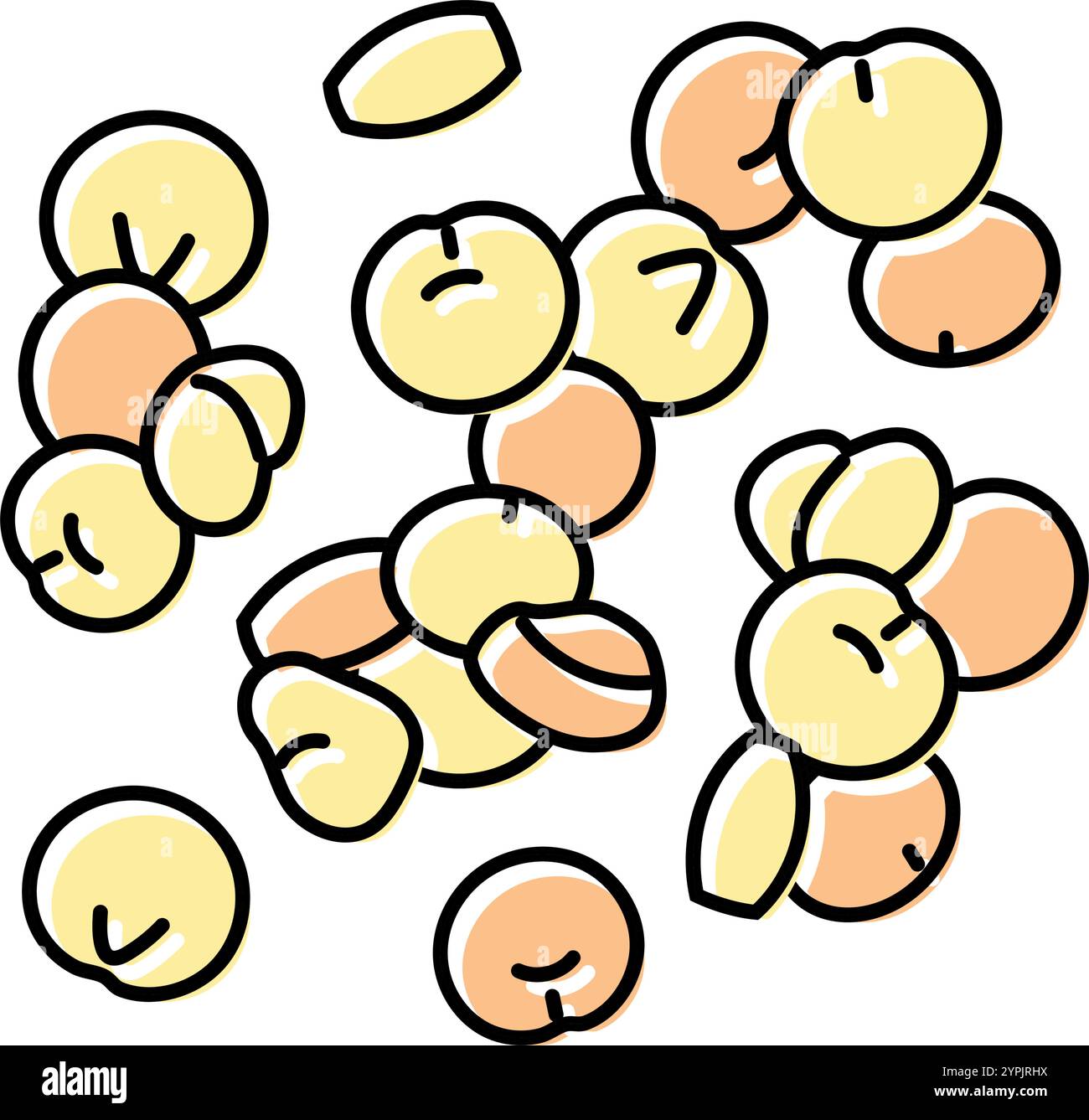 quinoa vegan food color icon vector illustration Stock Vector Image ...