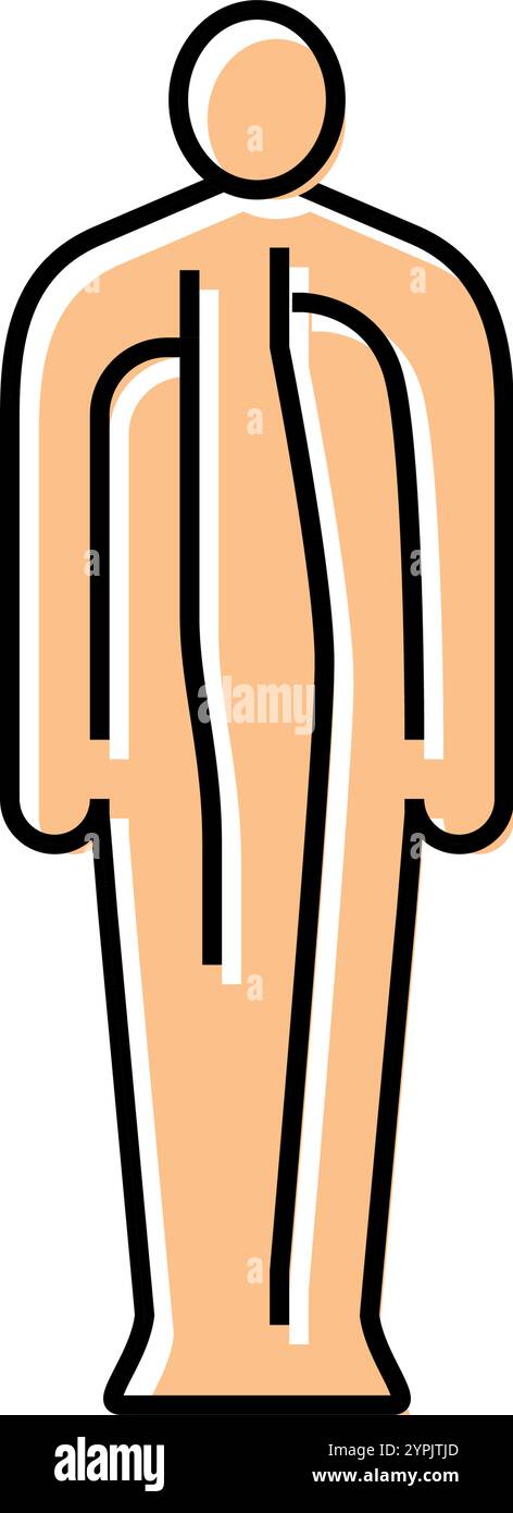 meridian pathways acupuncture color icon vector illustration Stock ...