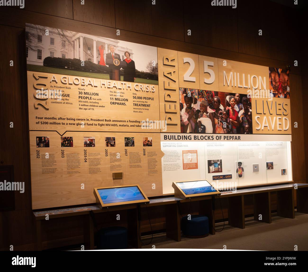 Display about PEPFAR, the President's Emergency Plan for AIDS Relief ...