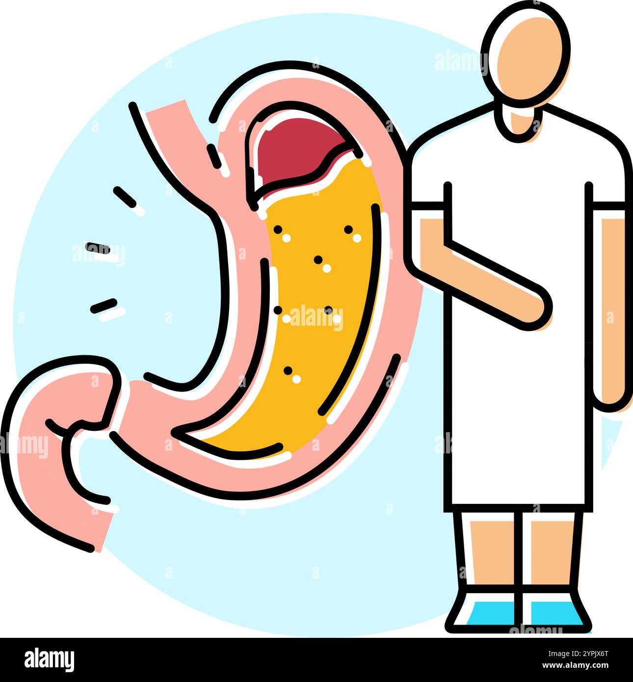 psoriasis man disease color icon vector illustration Stock Vector Image ...