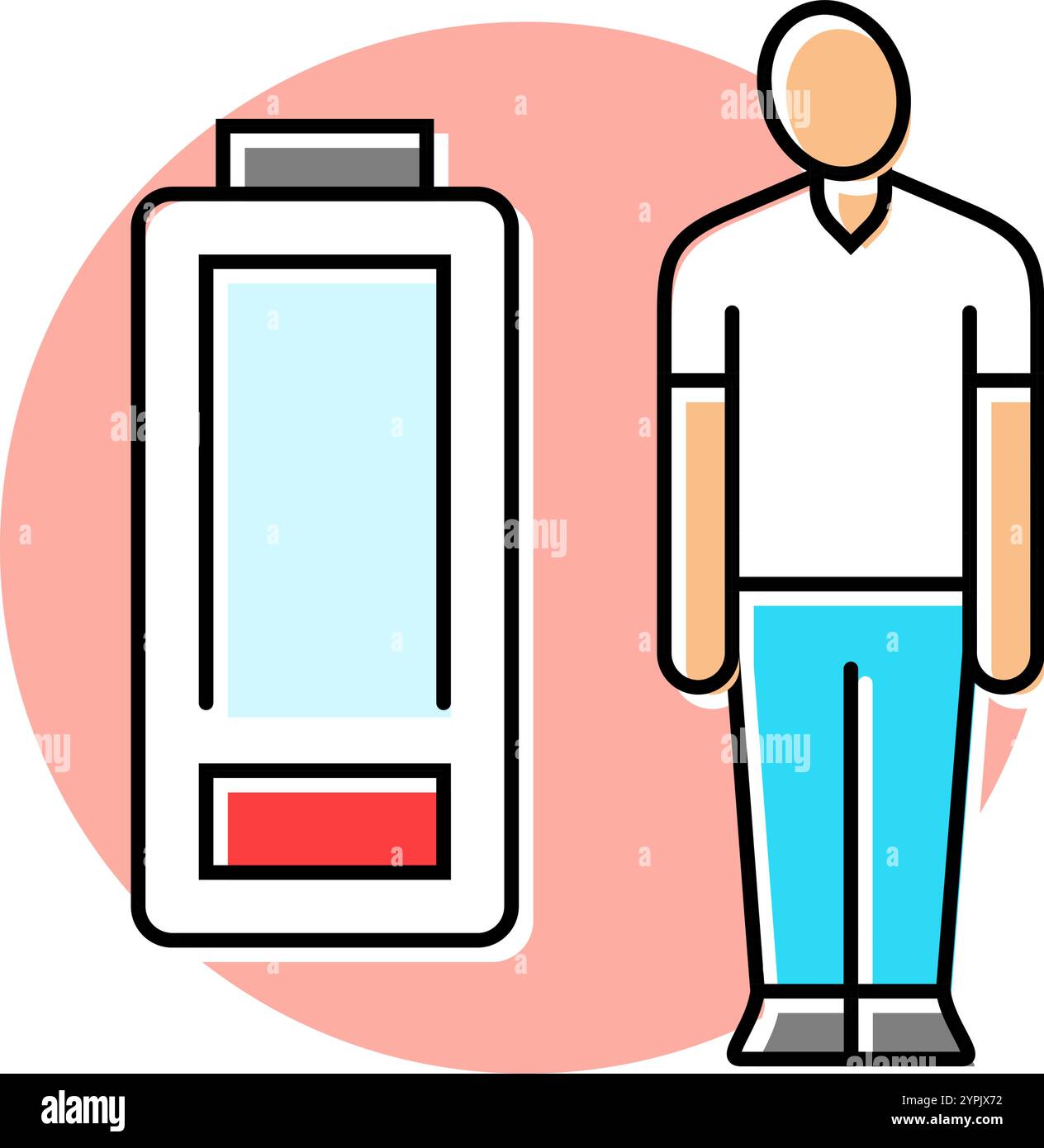 gastroesophageal reflux disease color icon vector illustration Stock ...