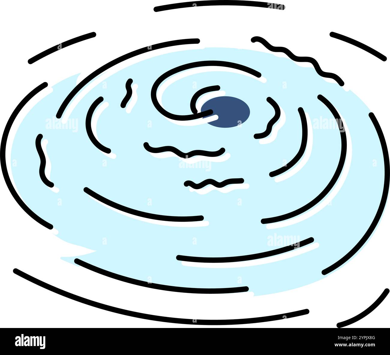 hurricane weather natural phenomena color icon vector illustration ...
