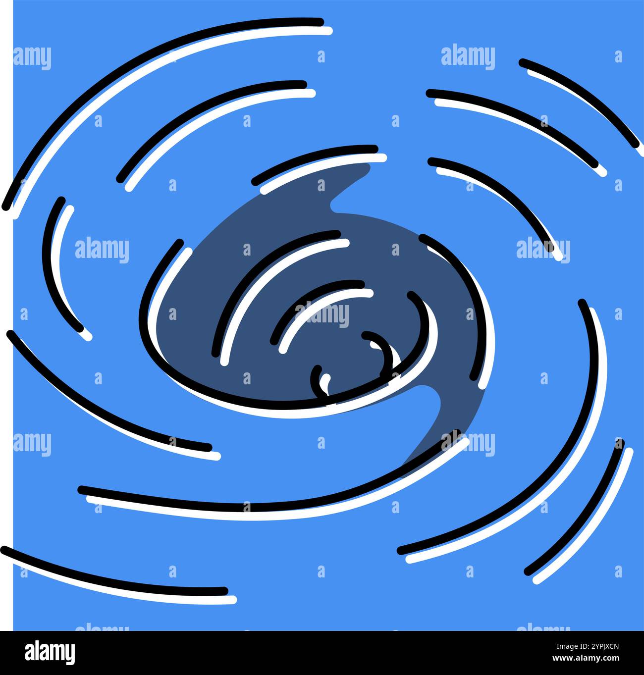 whirlpool rotating water color icon vector illustration Stock Vector ...