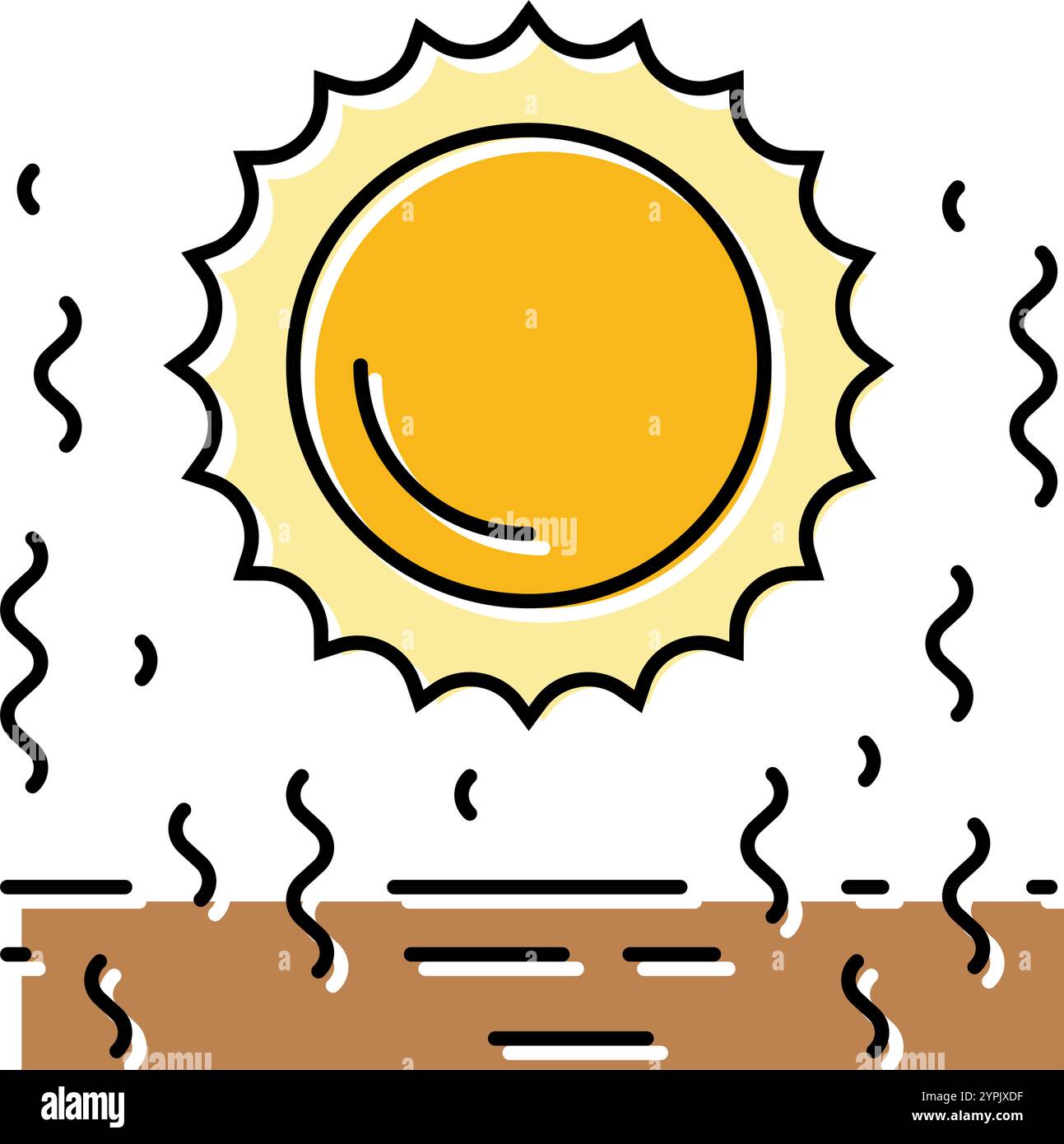 dust devil weather natural phenomena color icon vector illustration ...