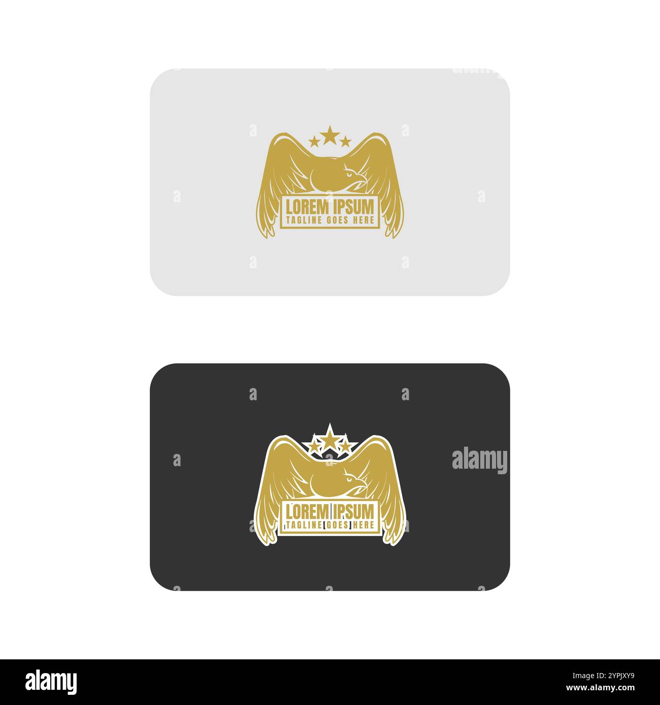 Retro Vintage American Eagle Falcon Hawk Badge Emblem with Spread Wings ...