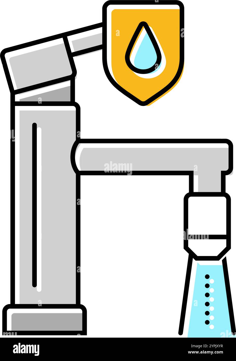 saving faucet water color icon vector illustration Stock Vector Image ...