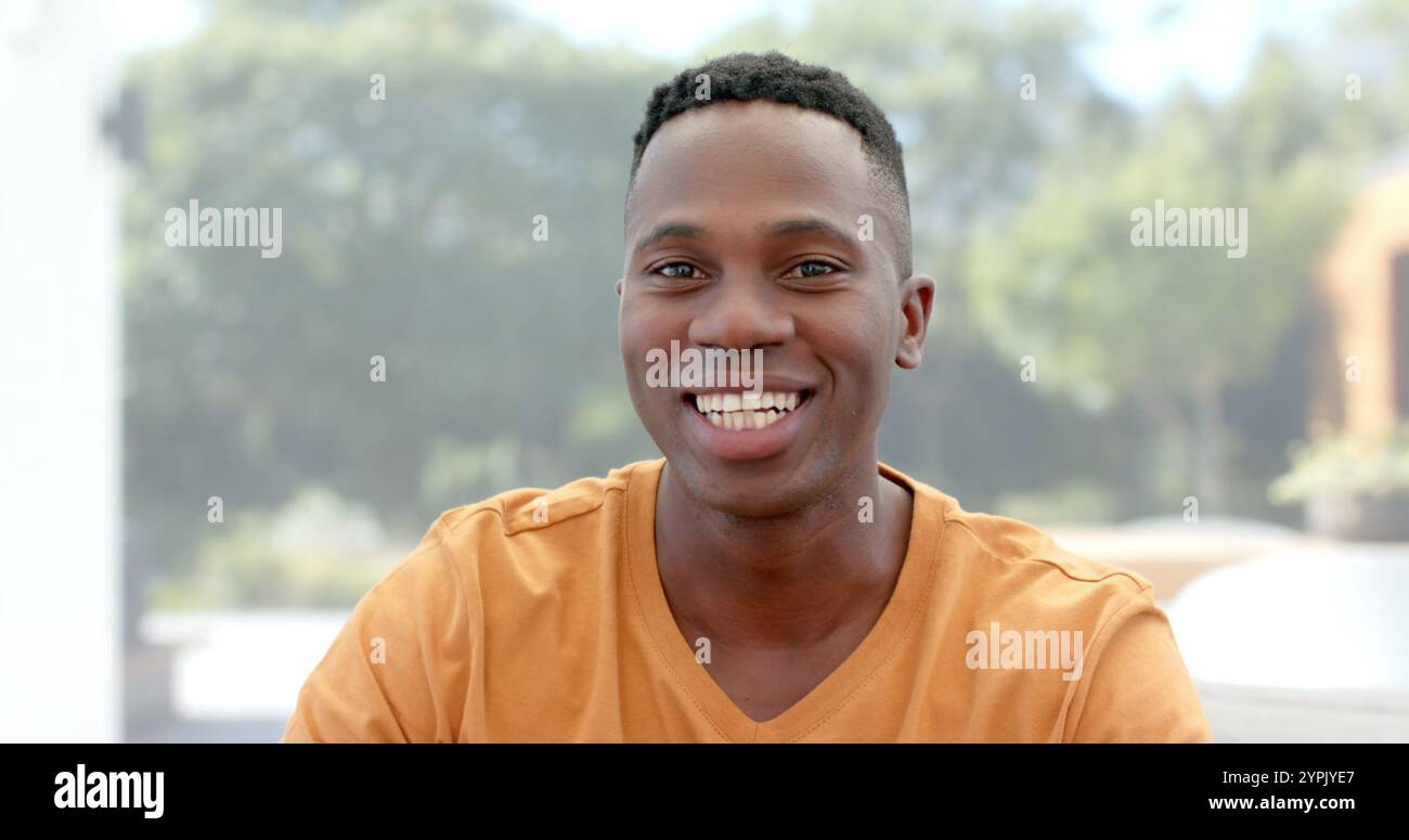 Happy african american man hi-res stock photography and images - Alamy