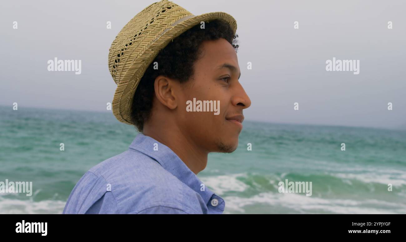 Side view smiling african american hi-res stock photography and images ...