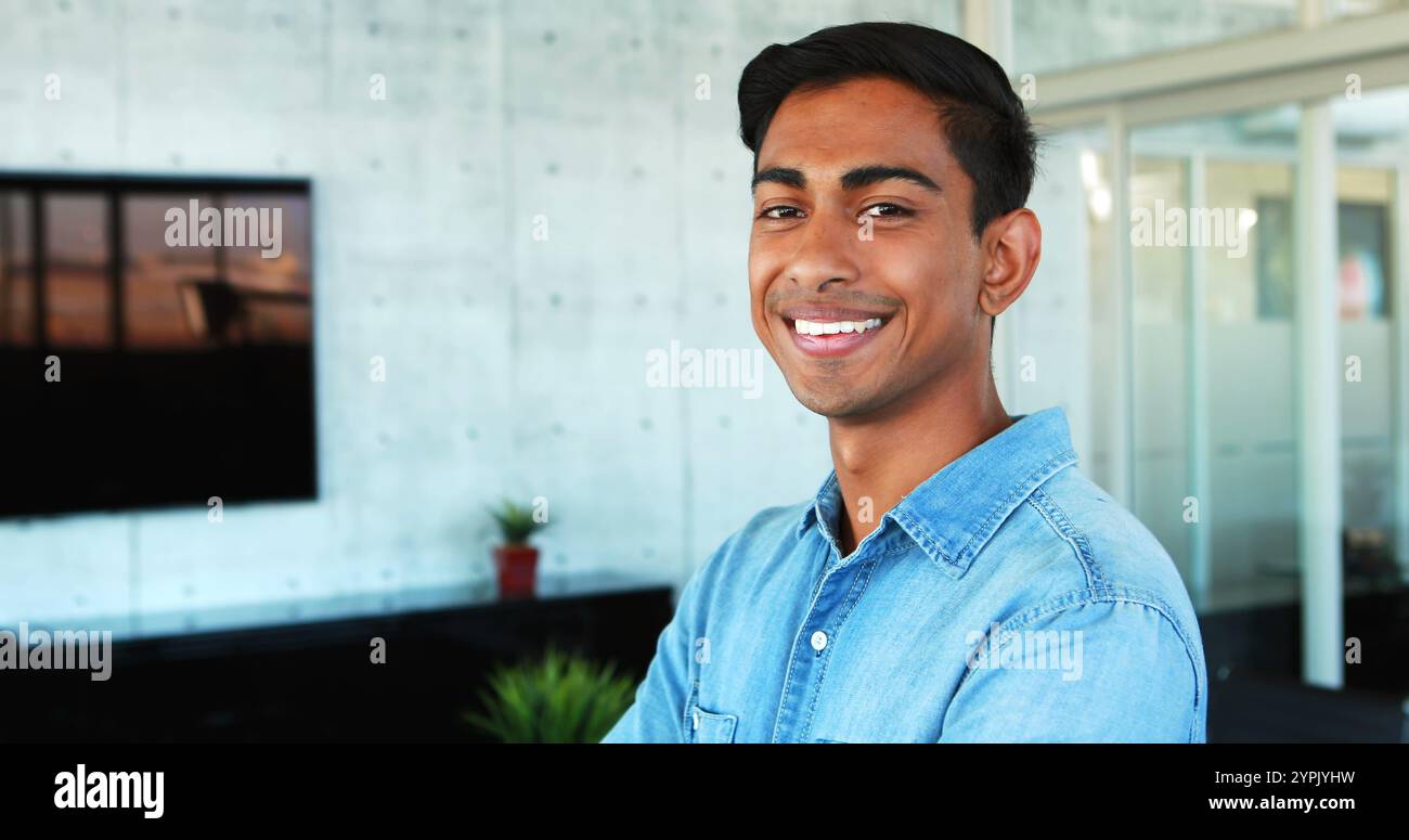 Male executive standing in modern hi-res stock photography and images ...
