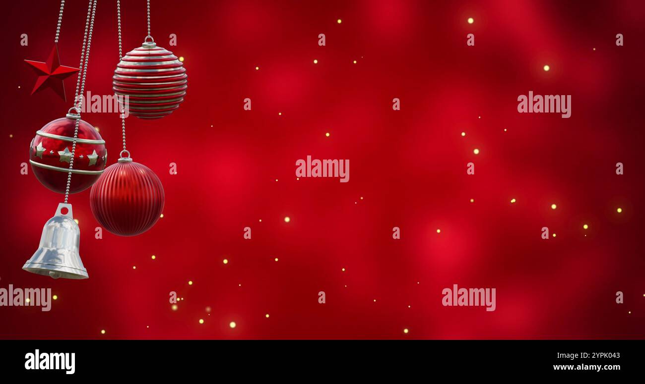 Animation christmas baubles spots light hi-res stock photography and ...